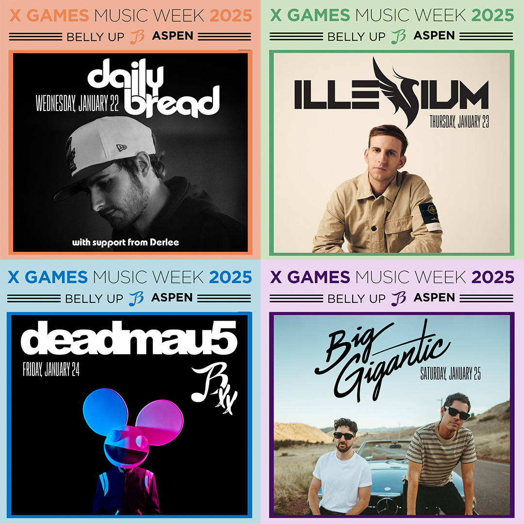 X GAMES LINEUP – The Belly Up Aspen